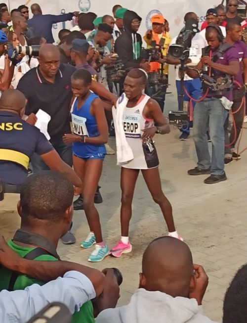 Sharon becomes first female to complete Lagos City Marathon - P.M. News